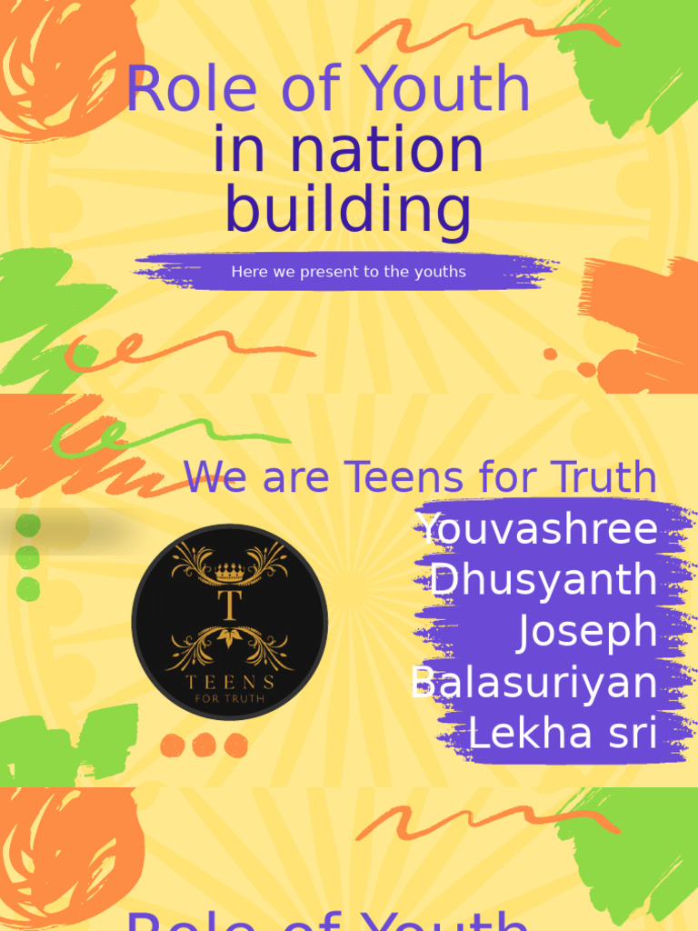 role of youth ppt new by prakash | PDF
