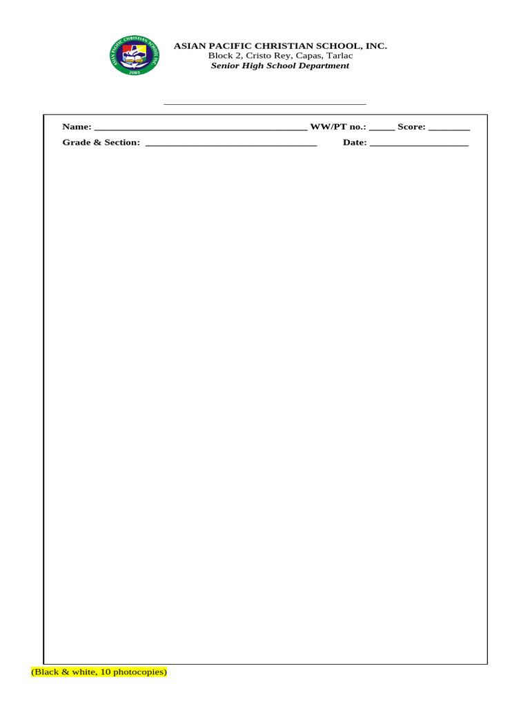 Activity Sheet 2 | PDF