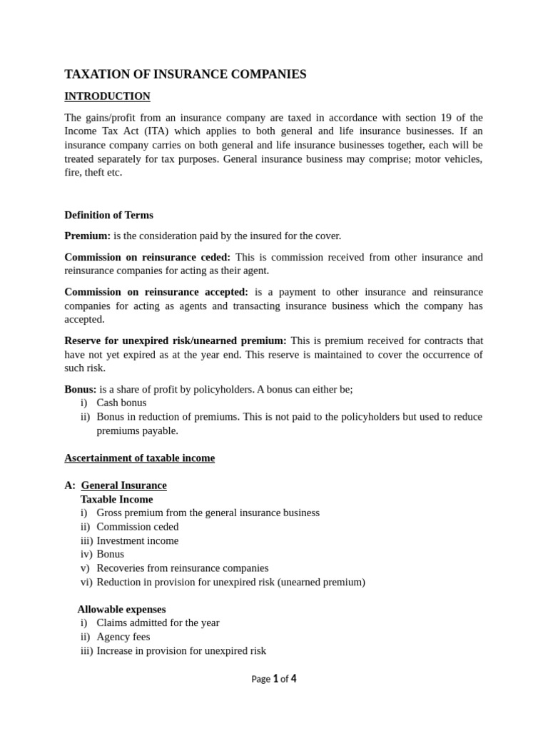 BAC 400 - NOTES (INSURANCE) S - D 24 (STDTS) | PDF | Insurance ...