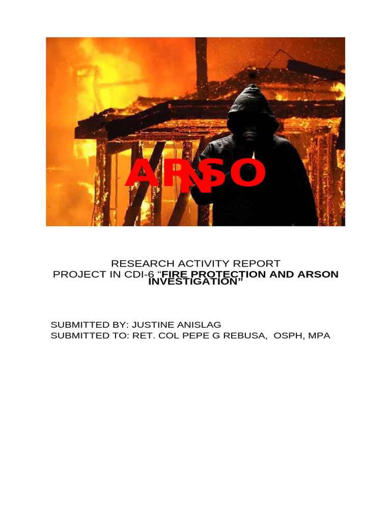 Arson Investigation Report: Case G.R. No. 229103 | PDF | Appeal | Crime ...