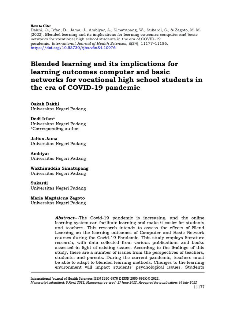 Blended Learning And Its Implications Fo Pdf Educational Technology