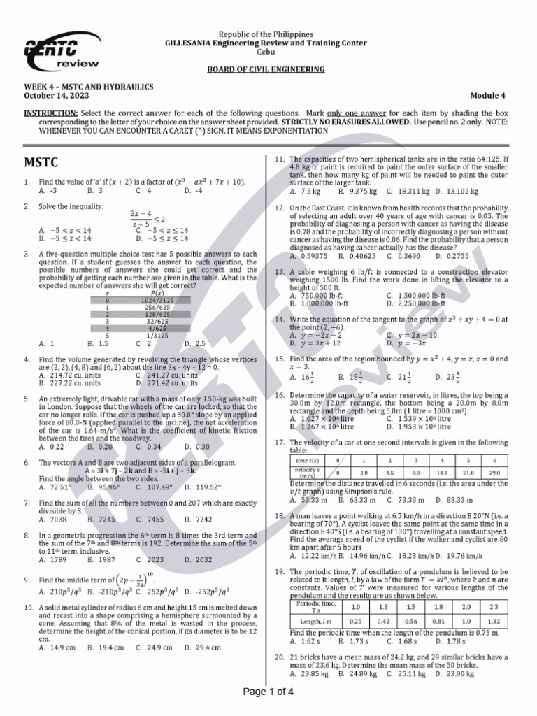 M04 MSTC and Hyd Problems Online | PDF