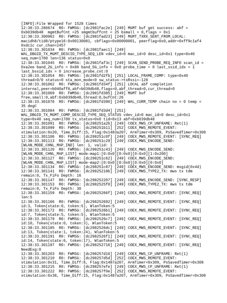 Cnss FW Logs 000 | PDF | Computer Engineering | Computer Architecture