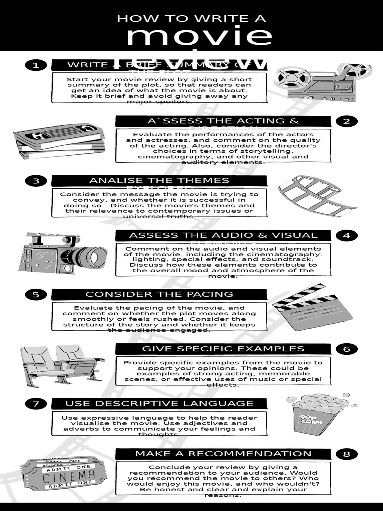 How to Write a Movie Review Guide | PDF | Cinematography | Human ...