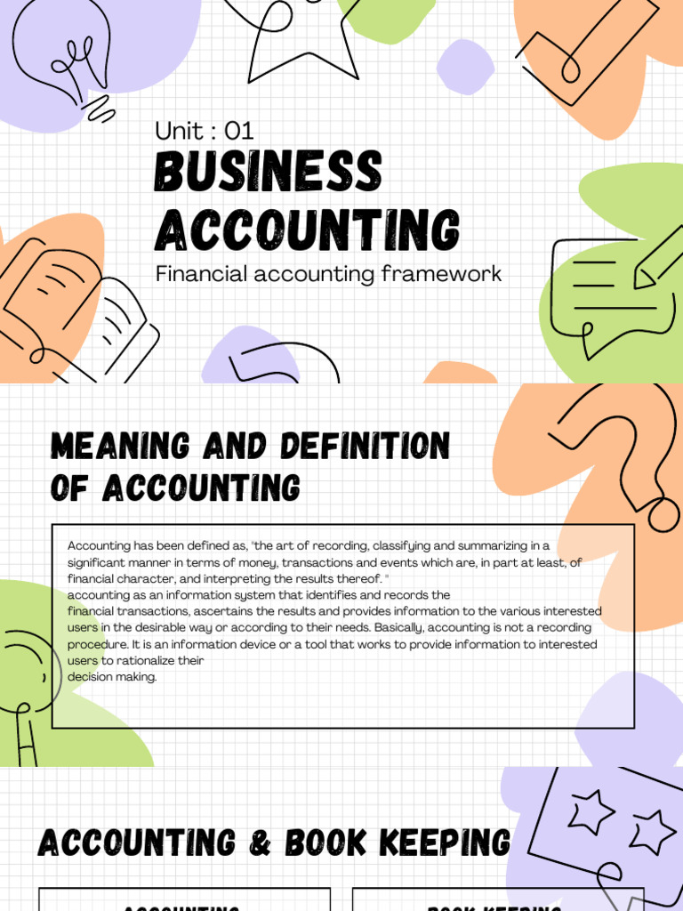 Business Accounting PPT - 20240828 - 211831 - 0000 | PDF | Accounting ...