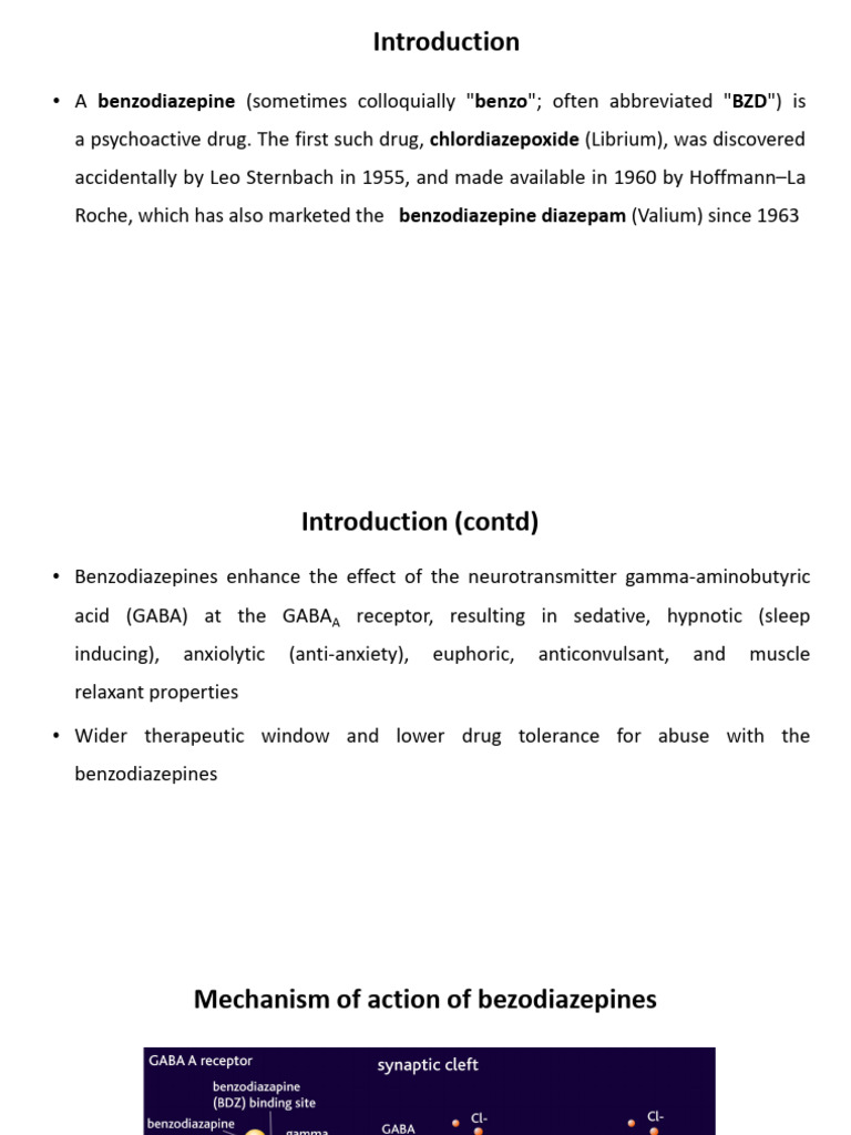 Benzodiazepines | PDF | Benzodiazepine | Drugs Acting On The Nervous System