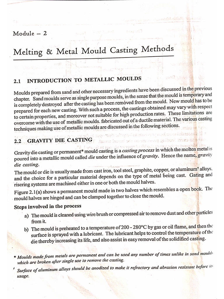 Manufacturing Process Module-02 | PDF