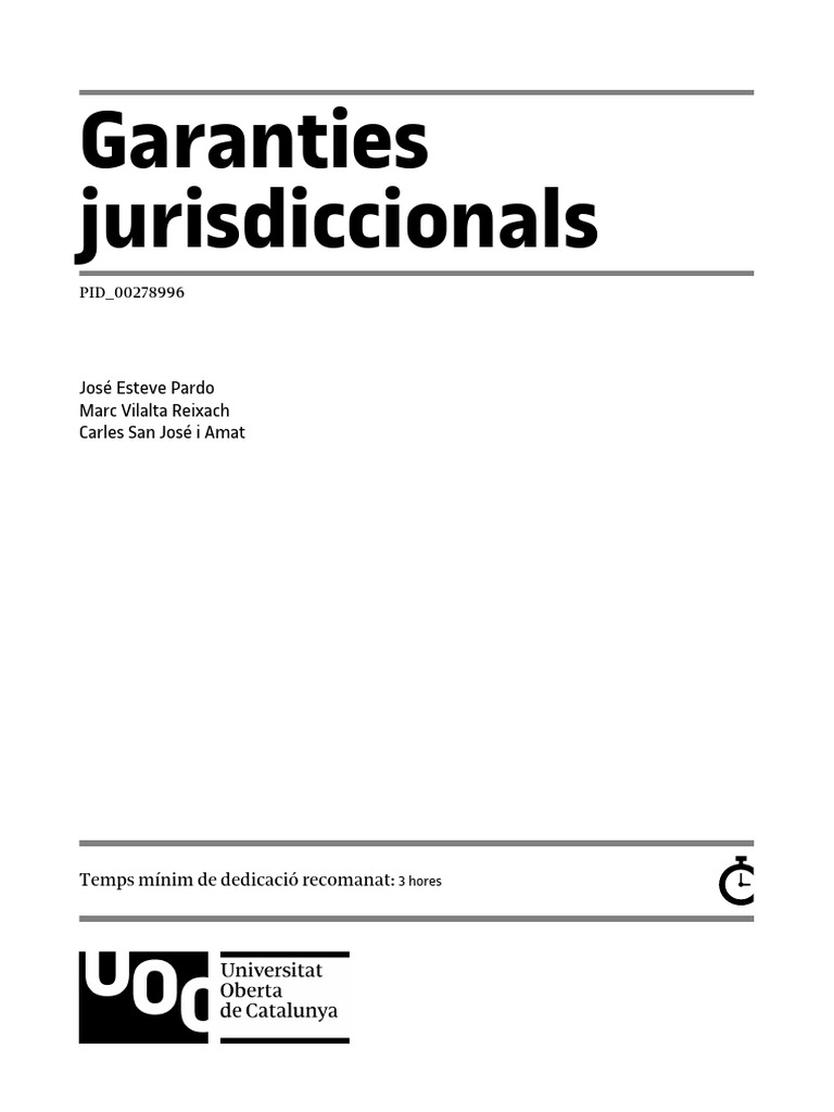M1.garanties Jursdiccionals | PDF