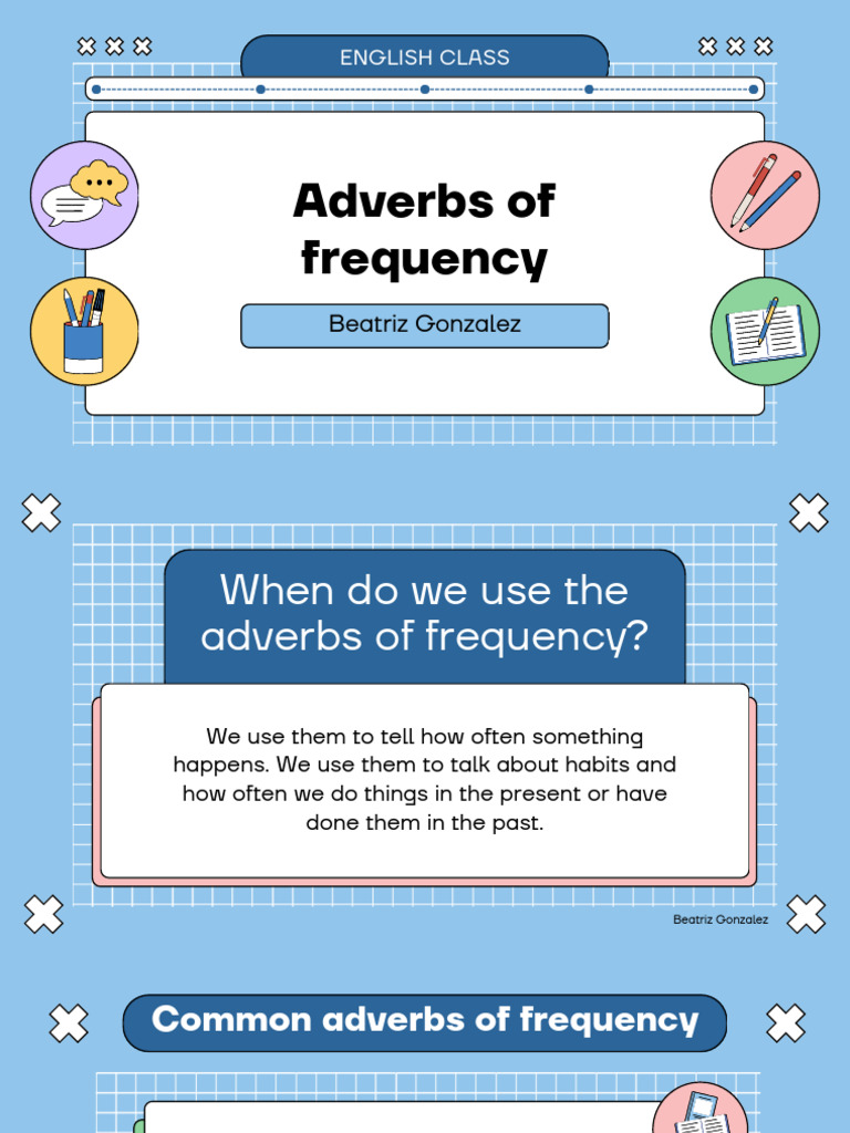 Adverbs of Frequency Slides - B1 English | PDF | Adverb | Verb