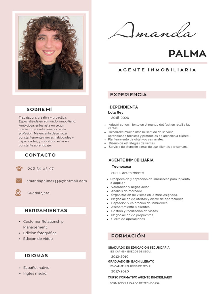 Currículum Vitae Amanda Palma | PDF