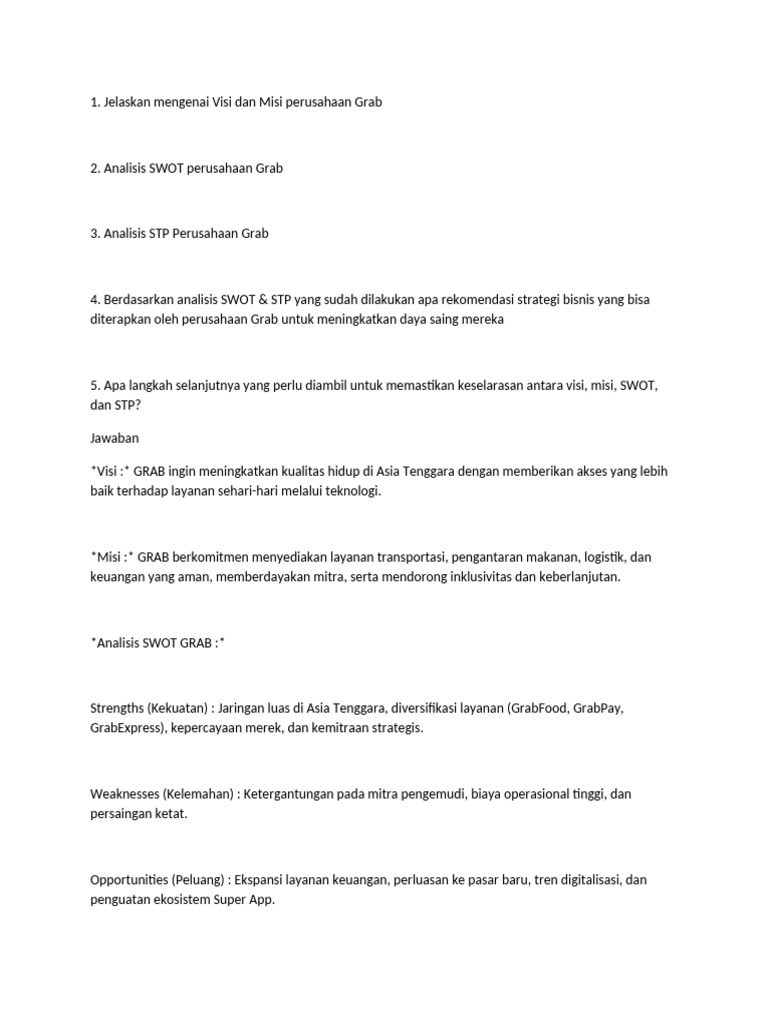 FGD KELOMPOK GRAB | PDF