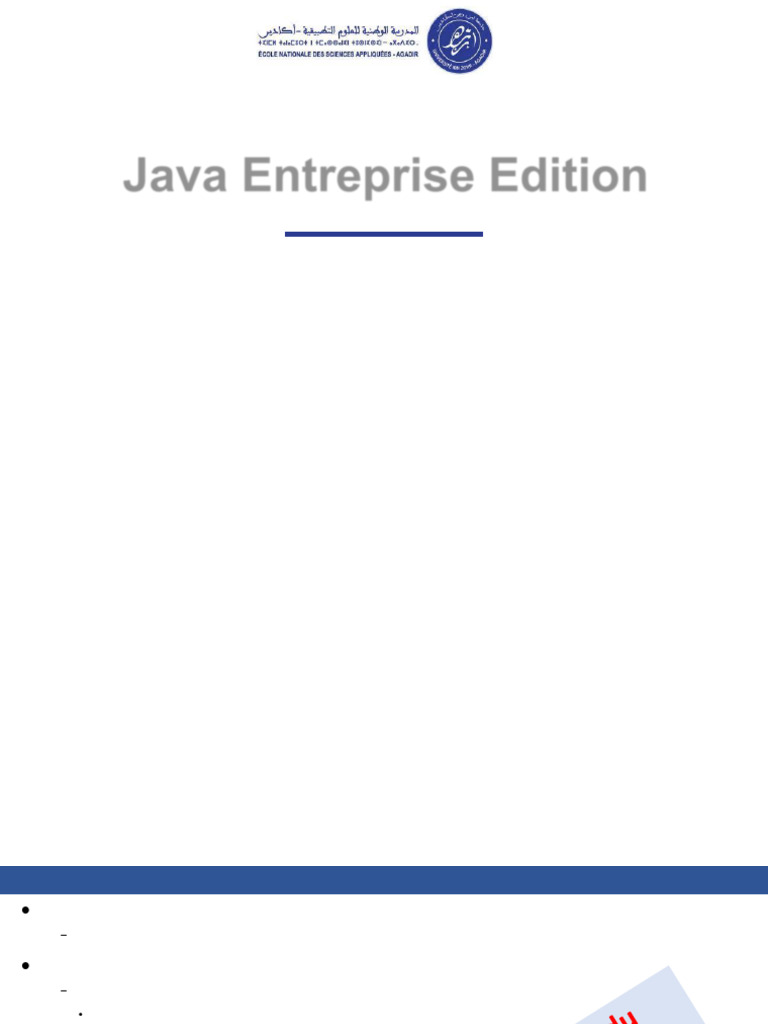 Java Entreprise Edition: Pr. Aimad QAZDAR | PDF | Internet | Internet et Web