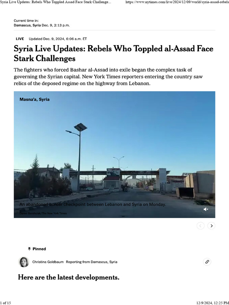 Syria | PDF | Politics Of Syria | Syrian Civil War