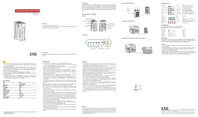 B13960S Smart Battery User Manual-V1.0 EN | PDF