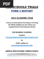Hist Pp2 Kcse 2025 Top Prediction Cycles | PDF | Africa | British Empire