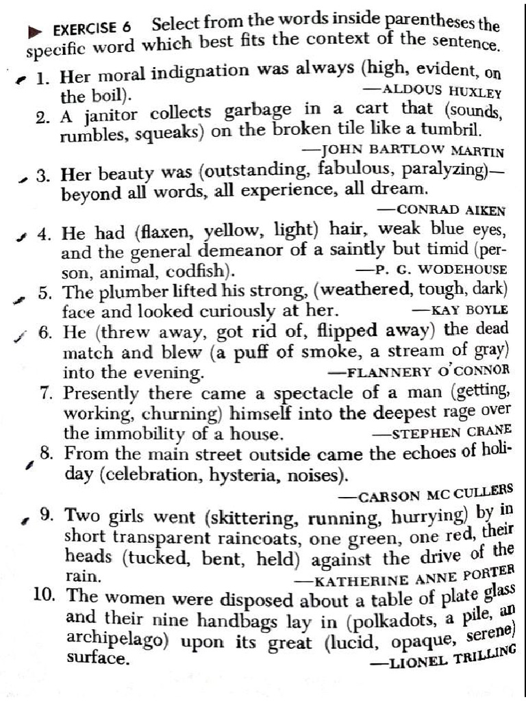 Exercise Madame Dani | PDF