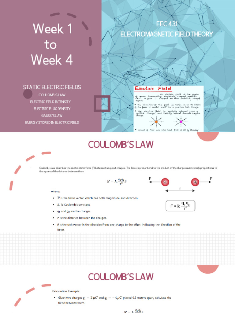Electromagnetic Feld Theory First Lecture | PDF