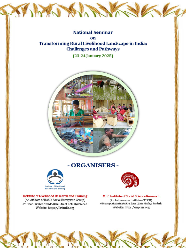 Brochure National Seminar on Rural Livelihood (January 2025) | PDF ...