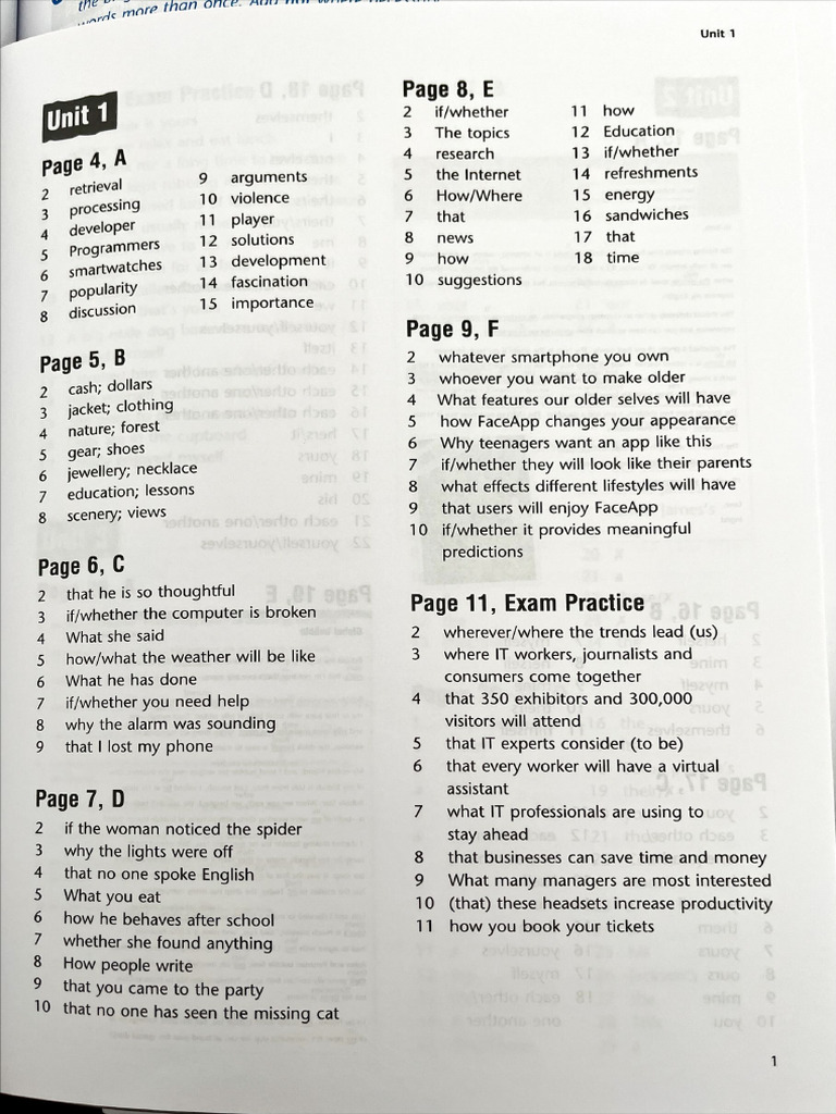 2023-2024 F4 Grammer Book Ans | PDF