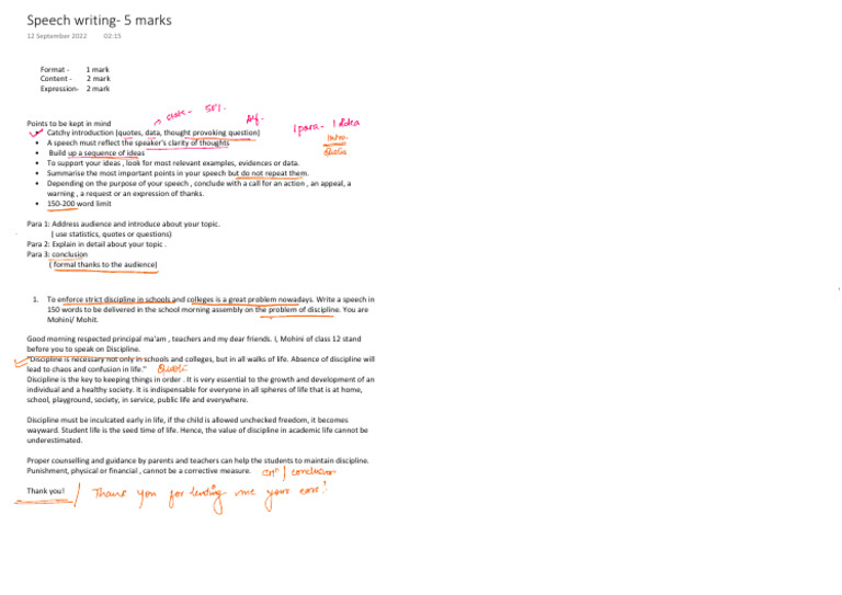 Speech Writing For Beginners | PDF