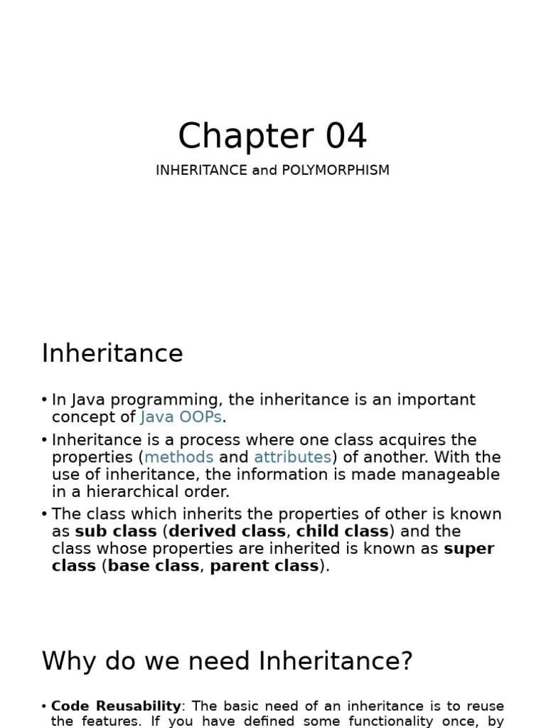 4-Lecture-four new | PDF | Inheritance (Object Oriented Programming ... 4-Lecture-four new | PDF | Inheritance (Object Oriented Programming ...