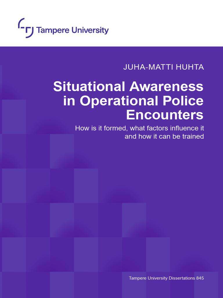 Situational Awareness in Operational Police | PDF