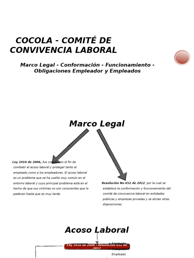 Guía del Comité de Convivencia Laboral | PDF | Derecho laboral | Discriminación