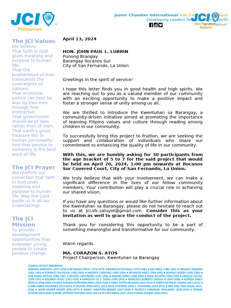 JCI-Week-Letter | PDF