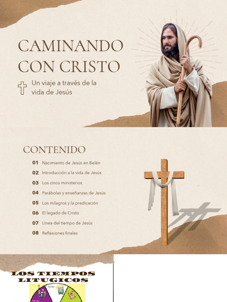 Presentación Vida de Jesucristo Collage Beige | PDF | Evangelio de Mateo | Dios en el cristianismo