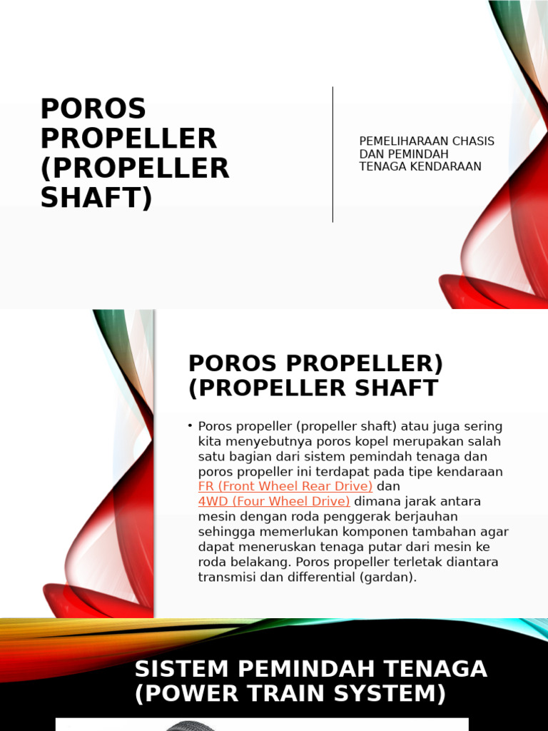 Poros Propeller (Propeller Shaft) | PDF
