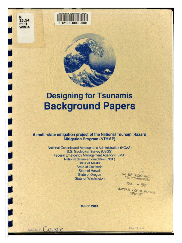 designingfortsunamis_background | PDF | Tsunami | Earthquakes