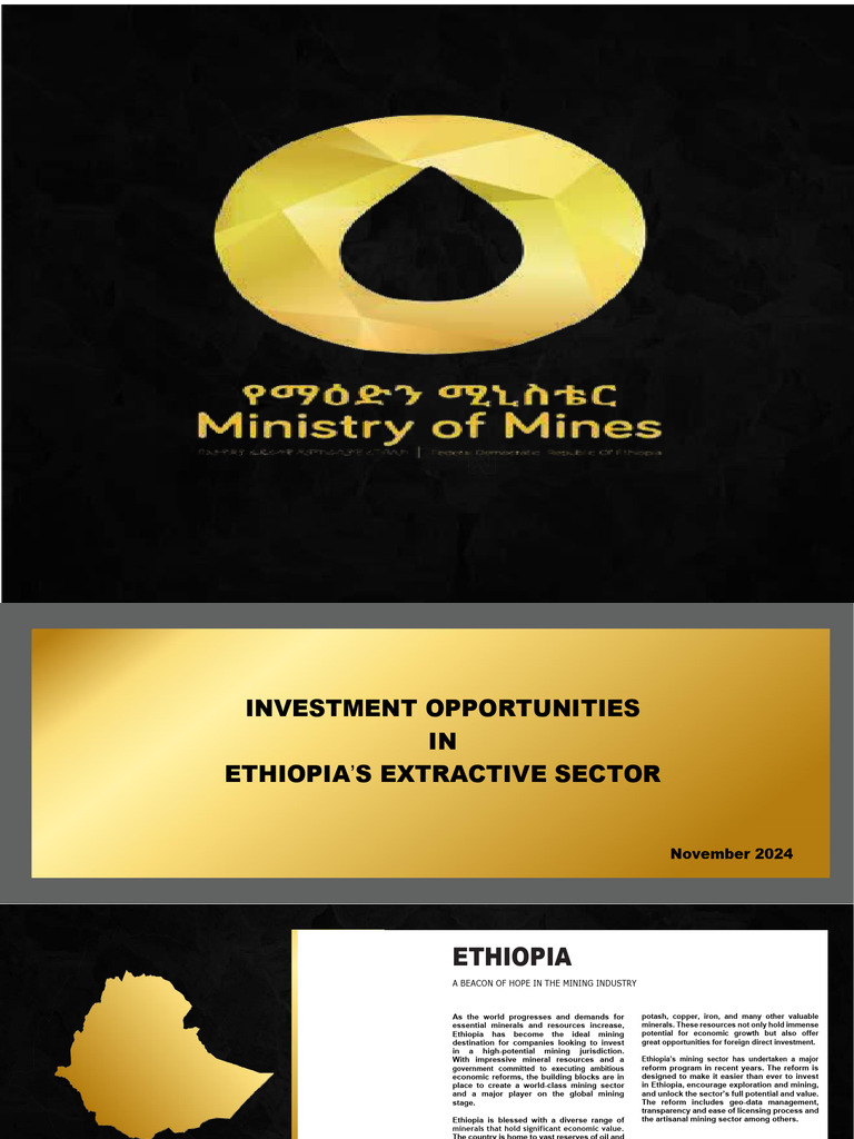 Investment Opportunities in Ethiopia's Extractive Sector - Brochure ...