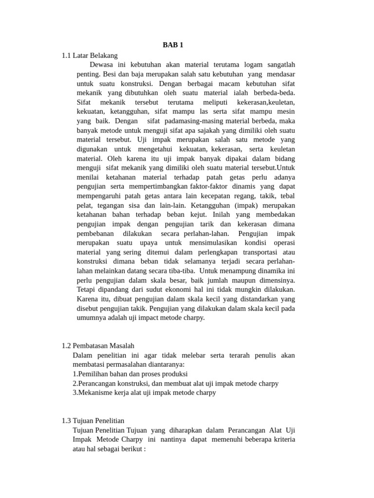 LAPRAK UJI IMPACT | PDF