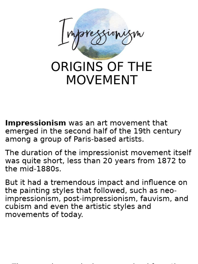 ARTS-Q1L1 - Copy | PDF | Impressionism | Claude Monet