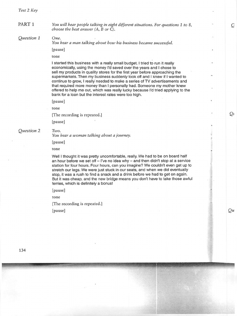 First 1 From 2015 Test 2 Scripts | PDF