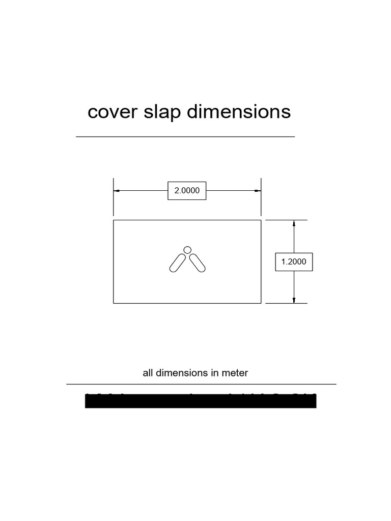 Cover Slap Dimensions: All Dimensions in Meter | PDF