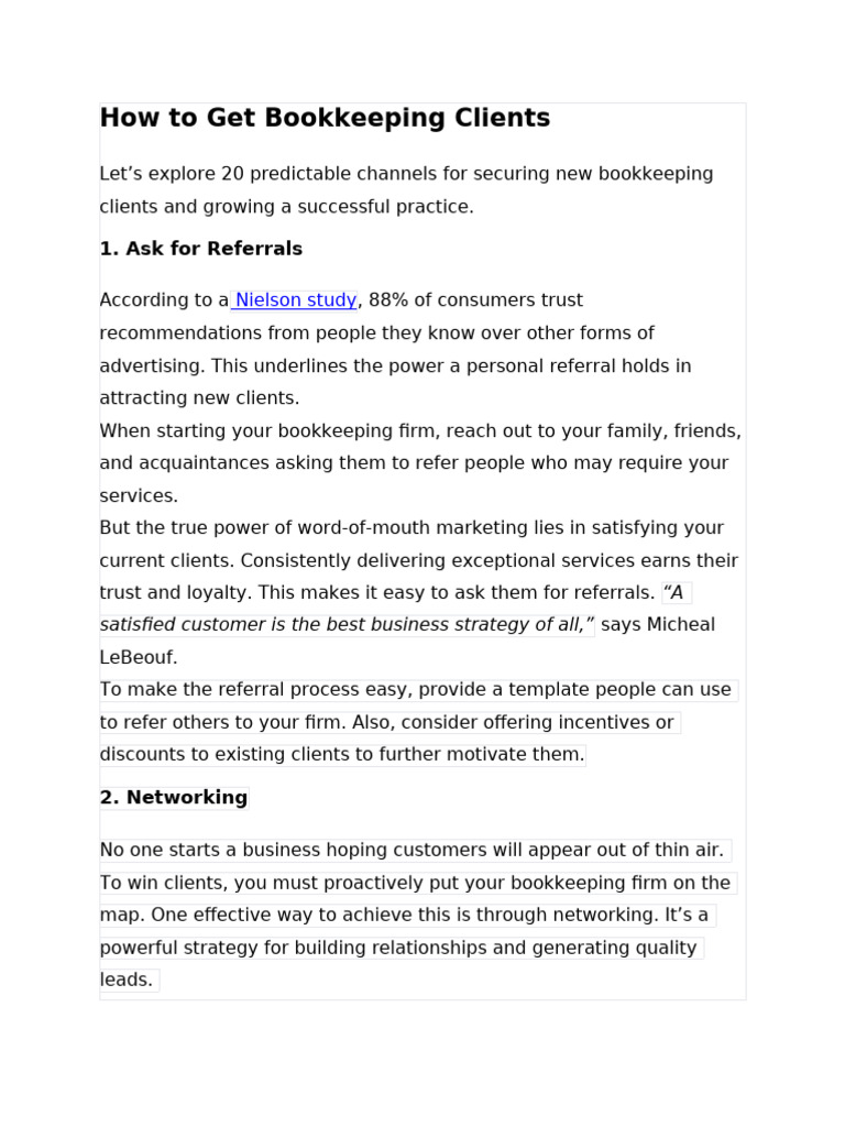 How to Get Bookkeeping Clients | PDF | Search Engine Optimization | Social Media