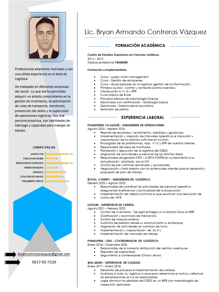 Bryan Contreras 2024 | PDF | Logística | Business