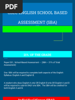 English Language Student SBA Guide | PDF | Citation | Self Esteem