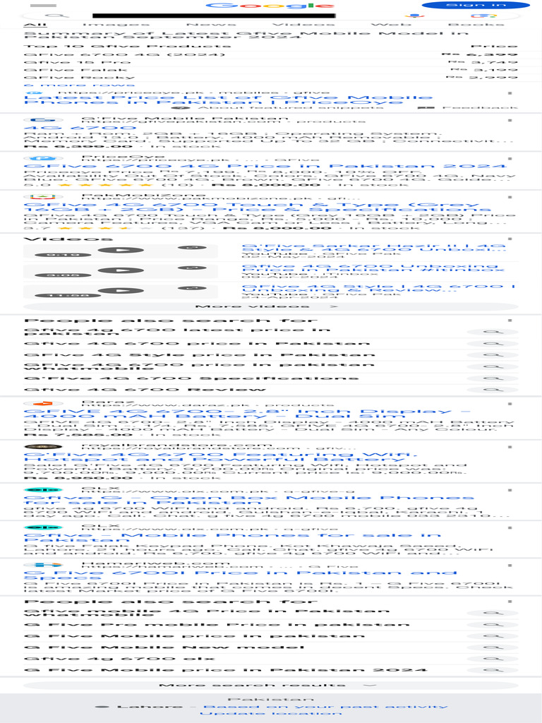 gfive 4g 6700 latest price - Google Search | PDF | Consumer Electronics ...