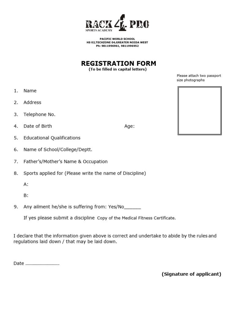 r4p Registration Form March 2023 | PDF | Birth Certificate