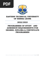 EBKUST Admission Advert 2025-2026 | PDF | Bachelor's Degree | Academic ...