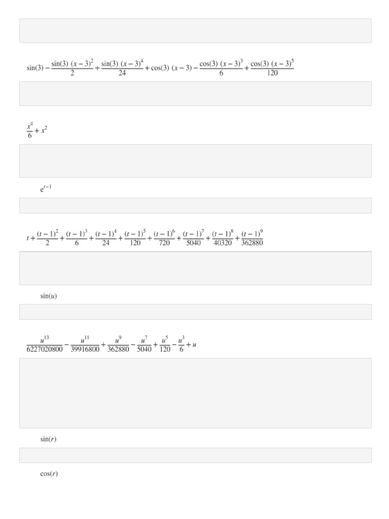 Maclaurin Series | PDF