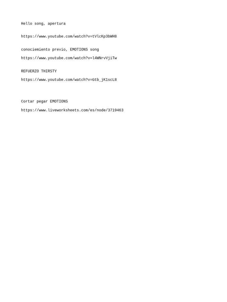 Prekinder Links | PDF