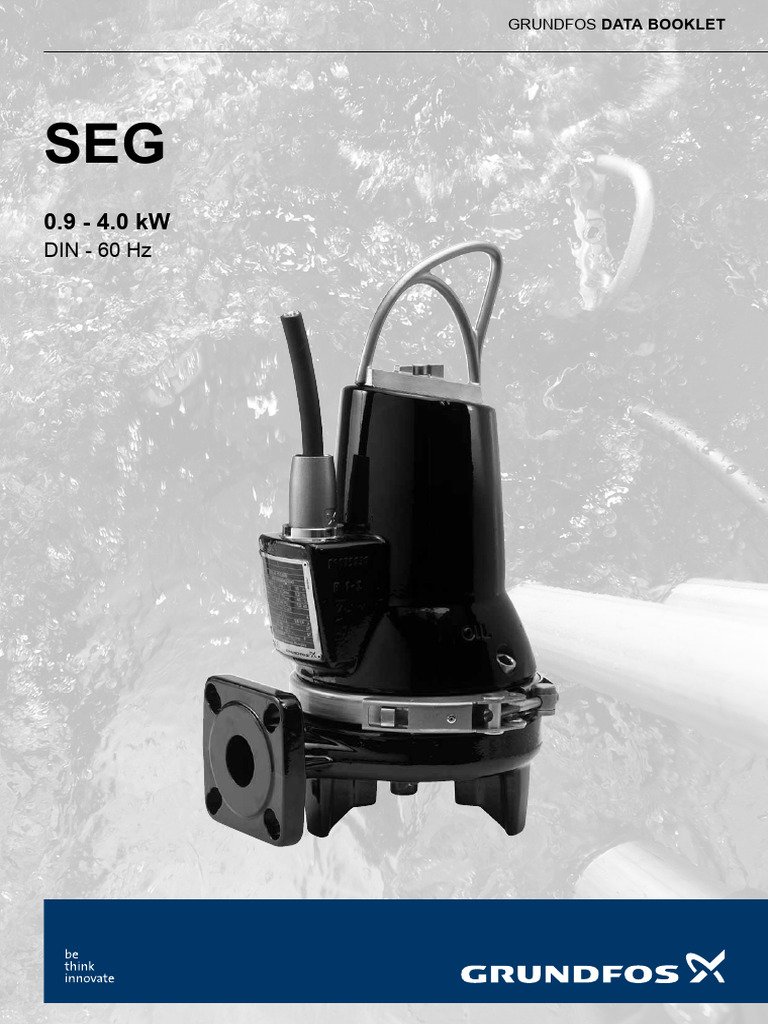 Grundfos SEG Sewage Grinder Pumps Guide | PDF | Capacitor | Pump