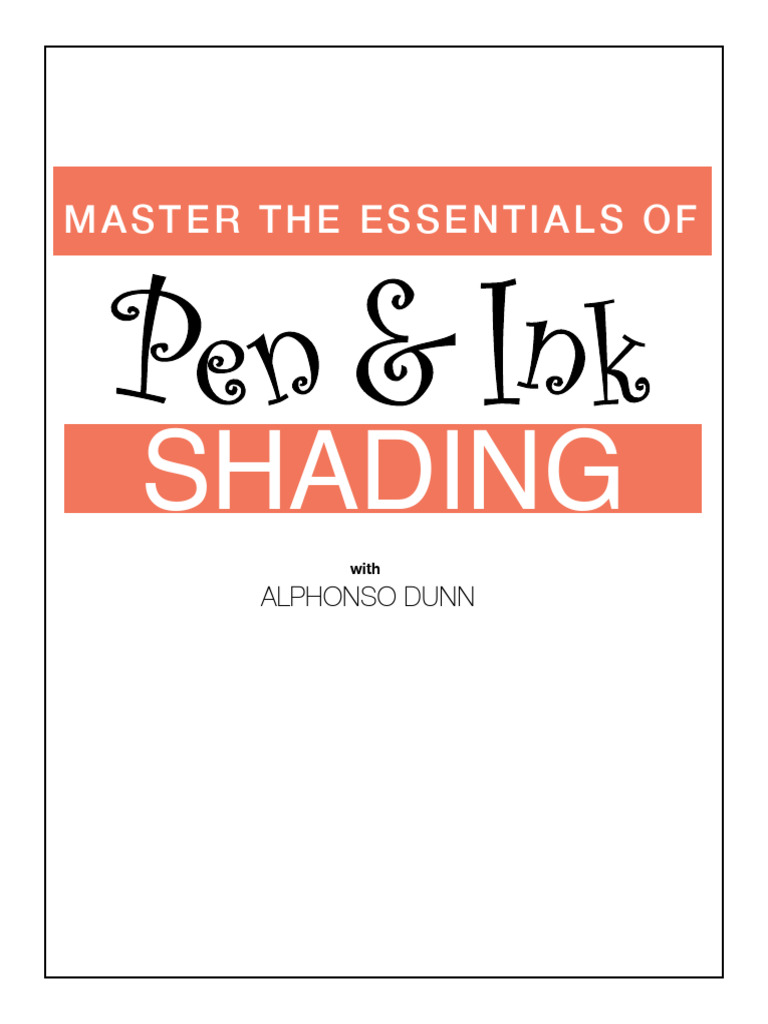 Pen & Ink Shading Course Guide | PDF | Drawing