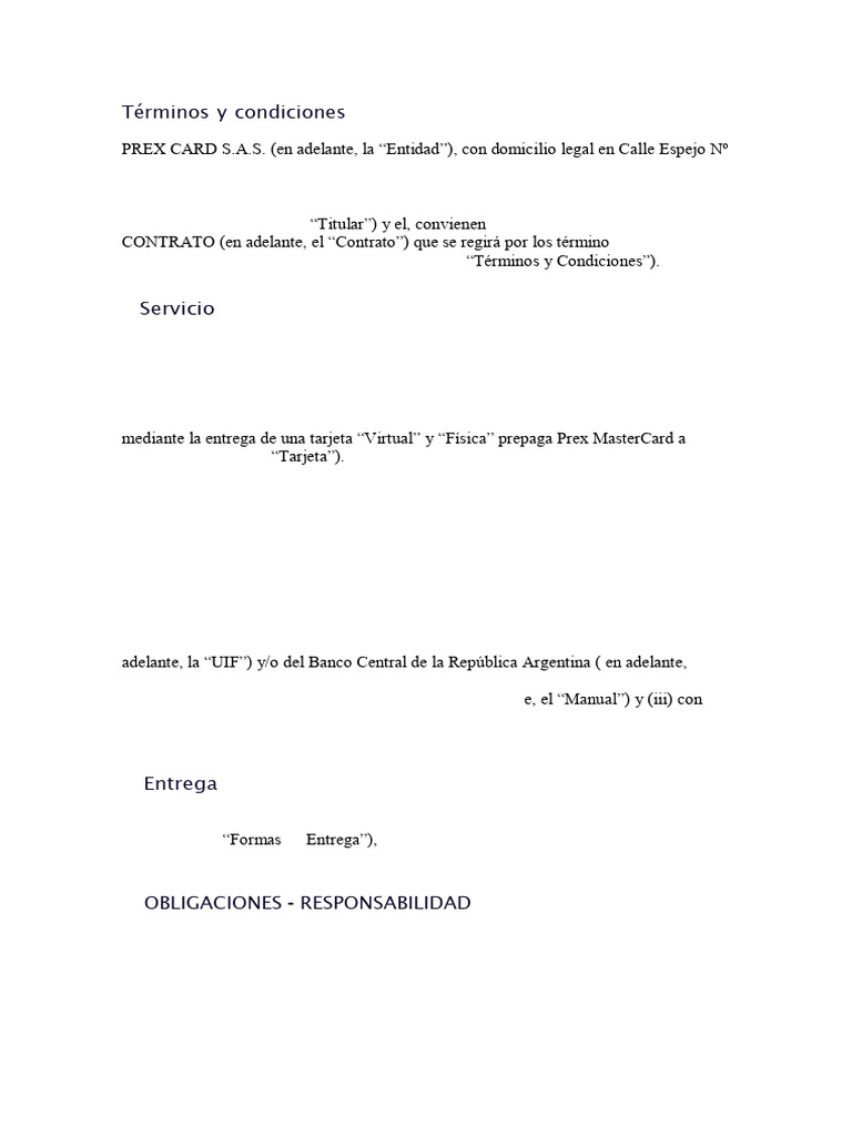 Tyc Cuentaprexar | PDF | Documento de identidad | Tarjeta de débito