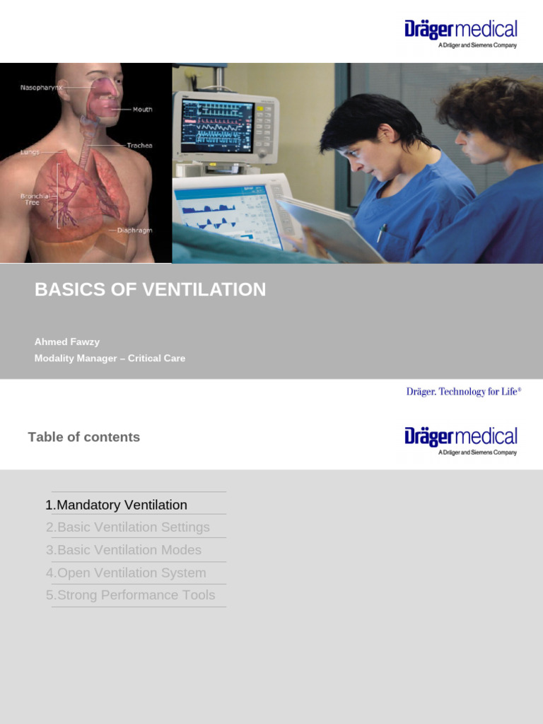 2.basics of Ventilation | PDF | Medical Specialties | Clinical Medicine