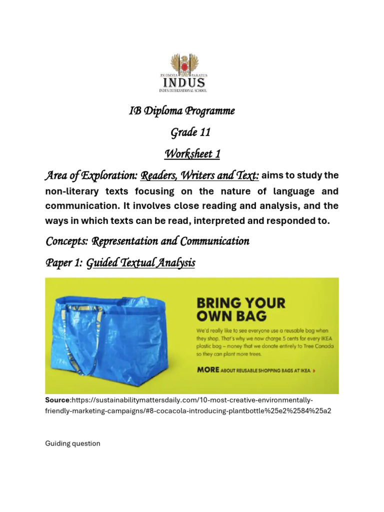GR Worksheet - 1 - AD Analysis - Batch 2026 | PDF | Advertising ...