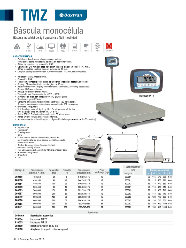 BP 001 Bascula TMZ | PDF